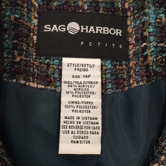 Sag Harbor | Jackets & Coats | Sag Harbor Tweed Zipup Jacket | Poshmark